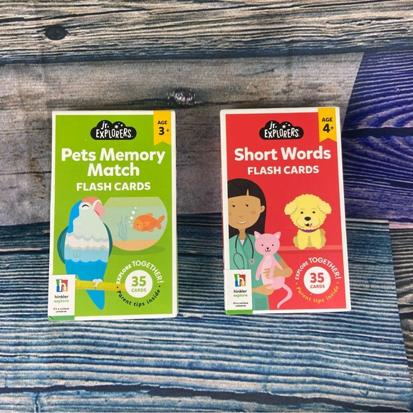 jr explorers | Toys | Kids Flash Card Set Pet Memory Match And Short ...